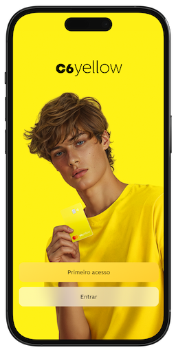 C6 Yellow: Conta Digital Com Cartão Para Menor de 18 Anos