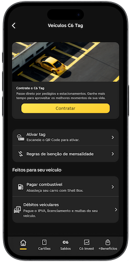 C6 Tag: Conheça o Tag de Pedágio e Estacionamento
