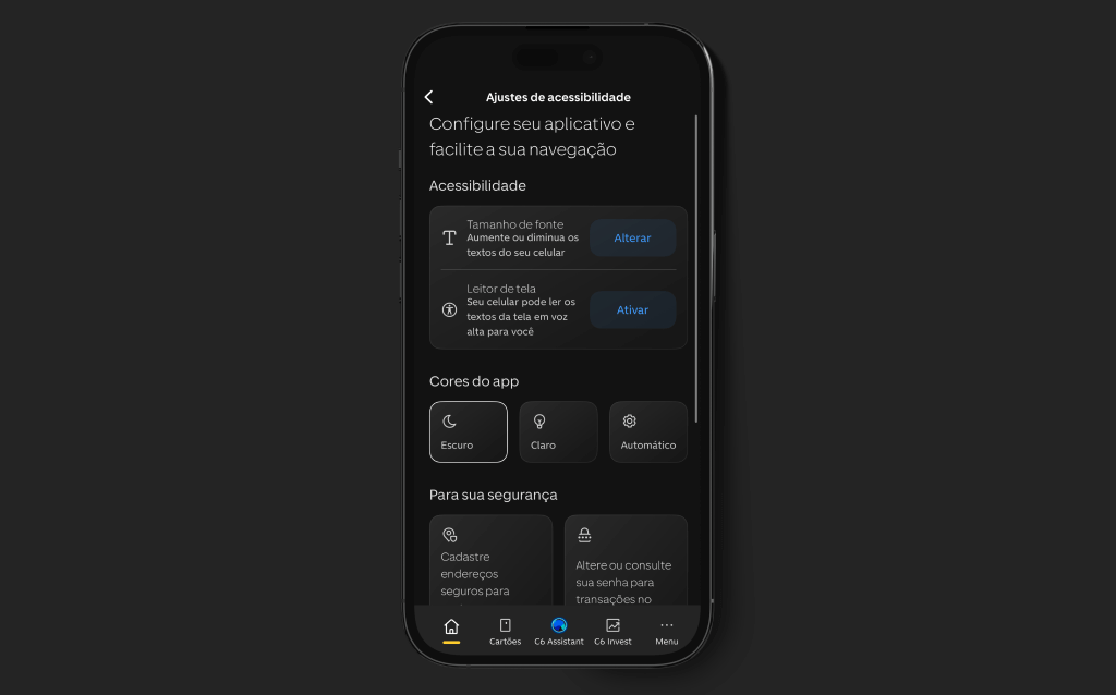 C6 Bank lança área de acessibilidade no app | Blog C6 Bank